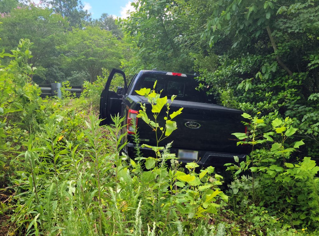 Pickup Truck Stuck After Pinehurst Crash Sandhills Sentinel