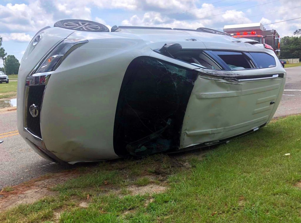 Car flips on Lobelia Road - Sandhills Sentinel