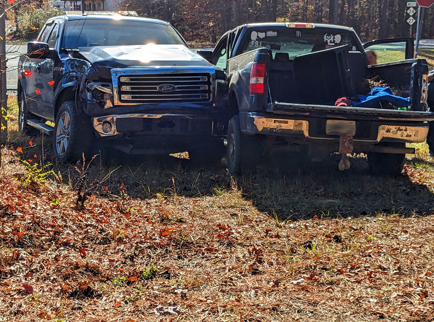 Accident two pickup trucks C.S - Sandhills Sentinel
