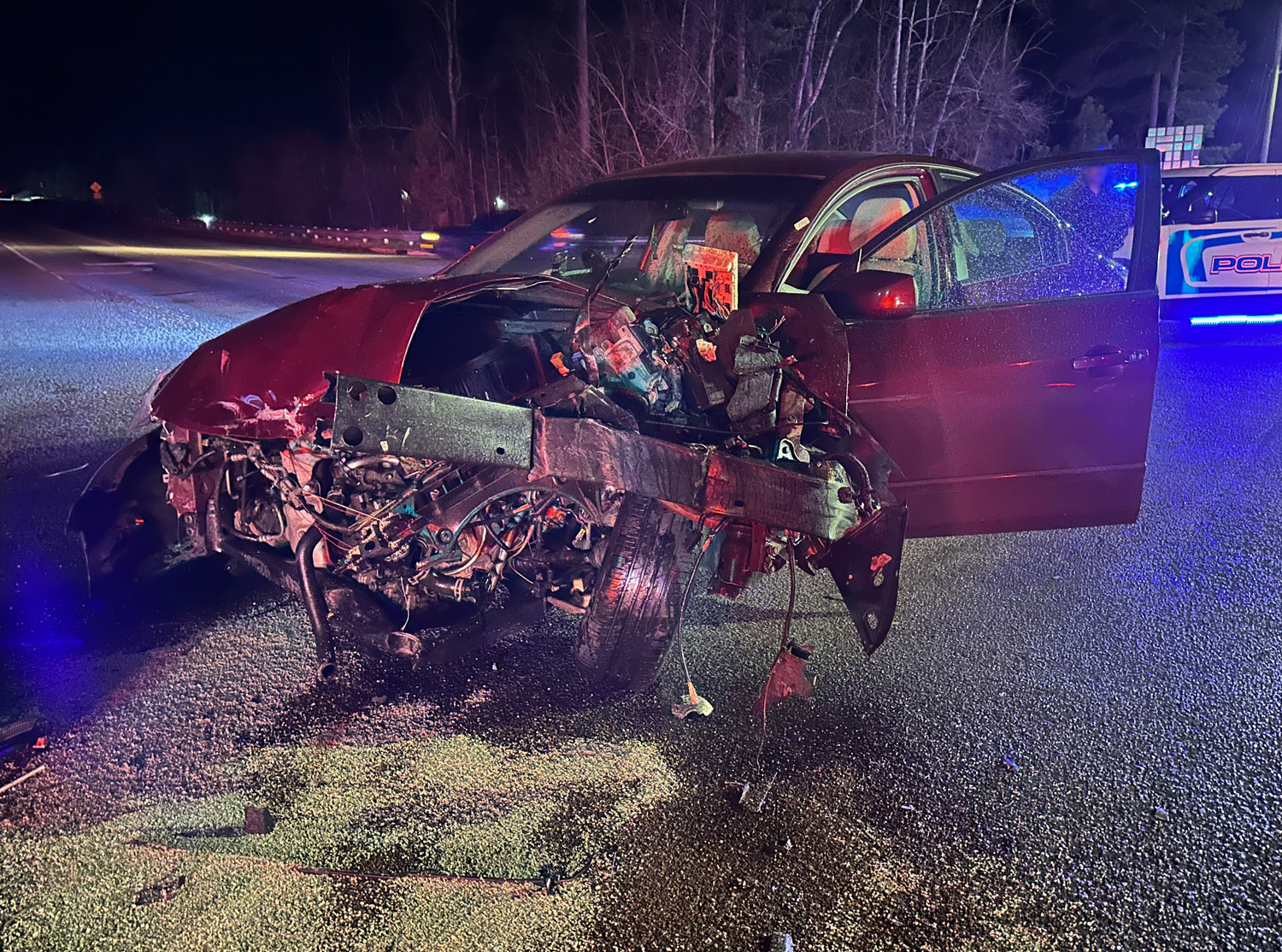 Accident car front end damage police chase Aberdeen SHS - Sandhills ...