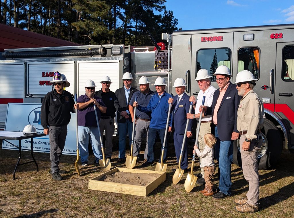 Eagle Springs breaks ground on fire department expansion - Sandhills ...