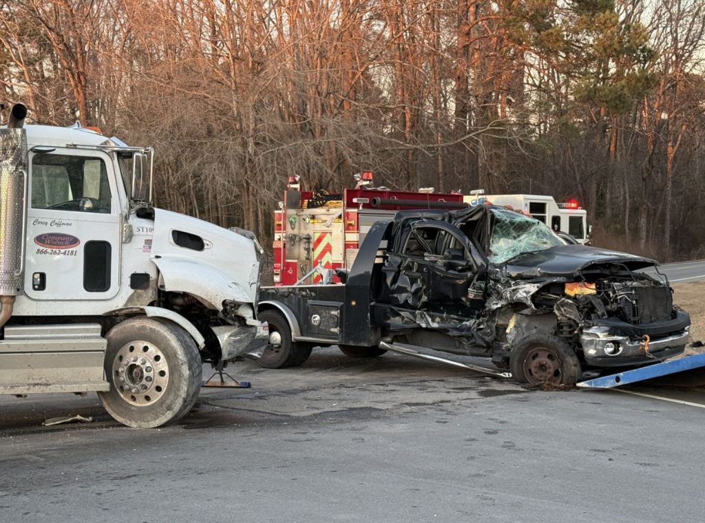 accident cameron trucks collide nc 24 27 D.G. SHS - Sandhills Sentinel
