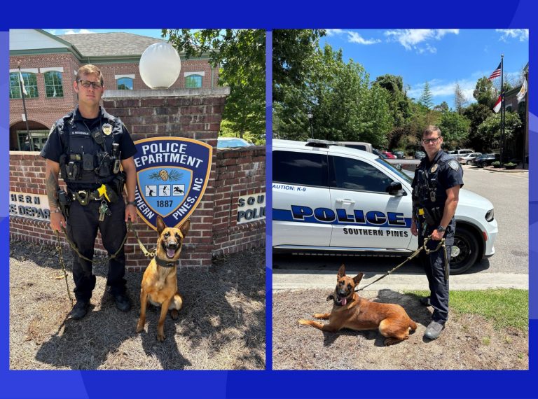 Paw and order: Southern Pines welcomes new police K-9 - Sandhills Sentinel