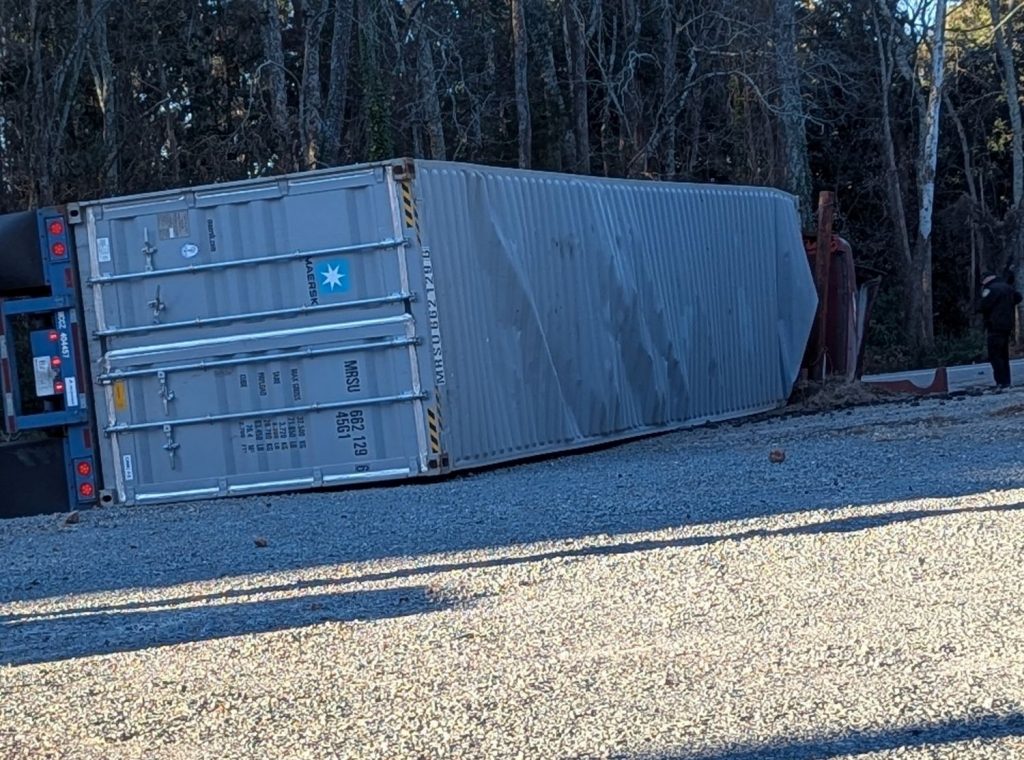 Semi truck overturns in Carthage curve - Sandhills Sentinel